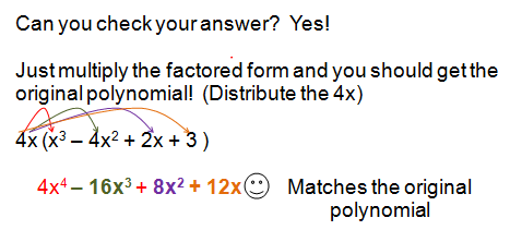 Factoring Polynomials - Using GCF