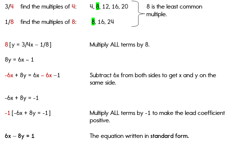 Rewrite Equation In Standard Form Tessshebaylo